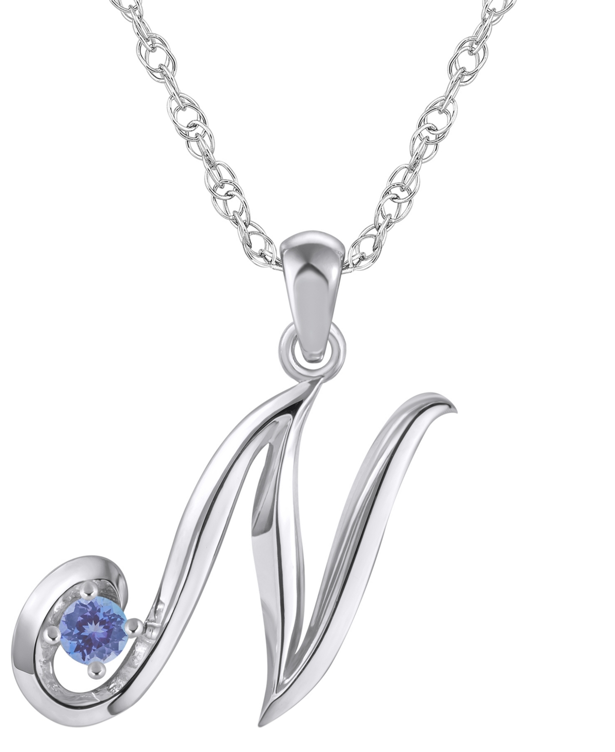 Click here for Macys Ruby (1/6 ct. t.w.) Initial Pendant Necklace... prices