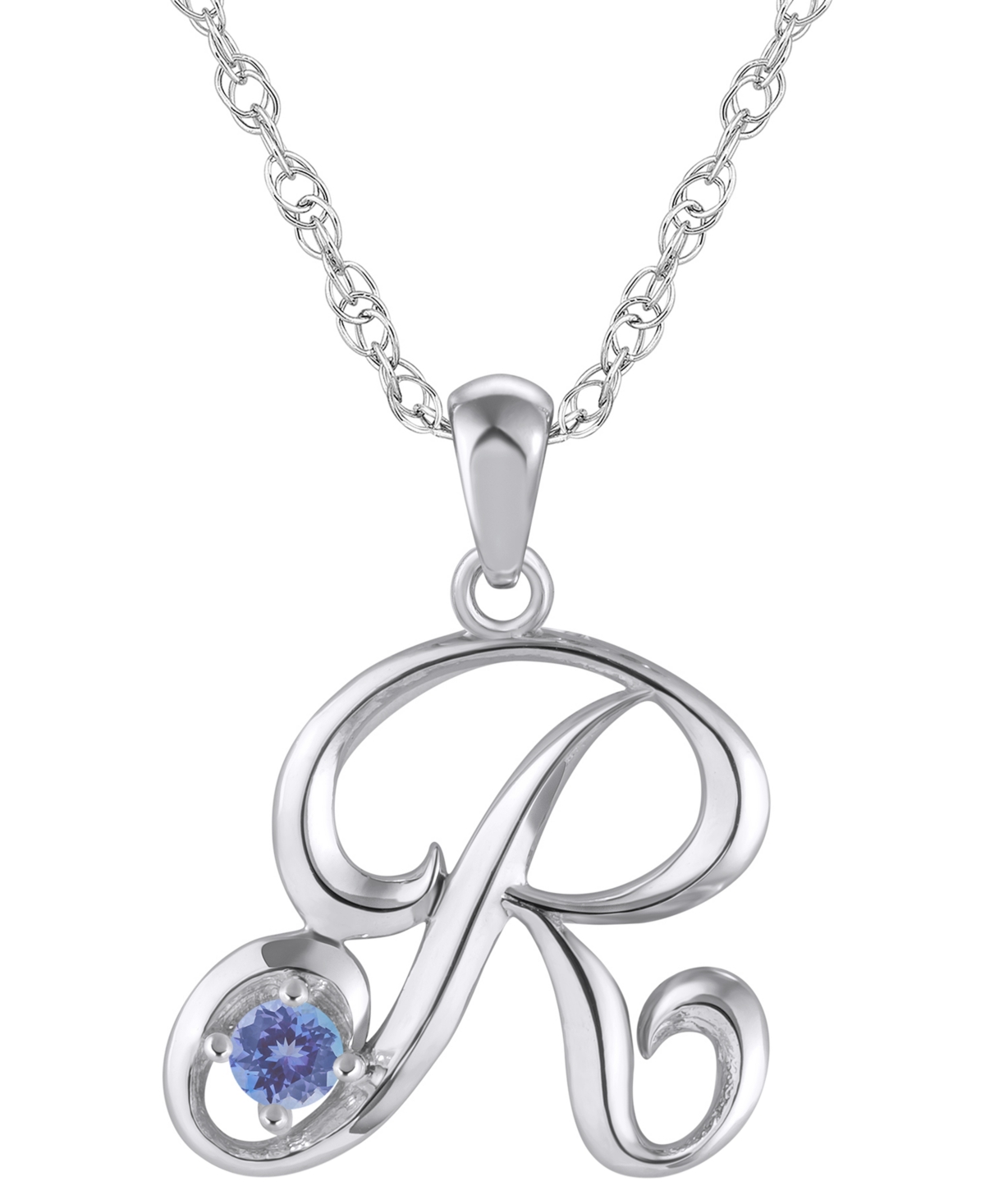 Click here for Macys Ruby (1/6 ct. t.w.) Initial Pendant Necklace... prices