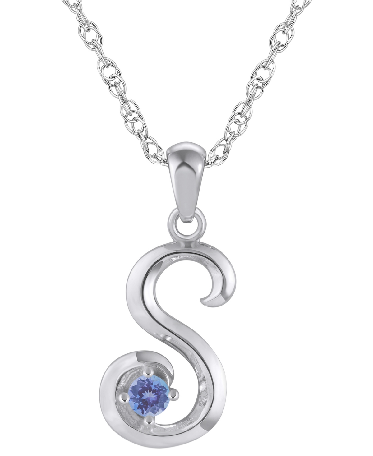 Click here for Macys Ruby (1/6 ct. t.w.) Initial Pendant Necklace... prices