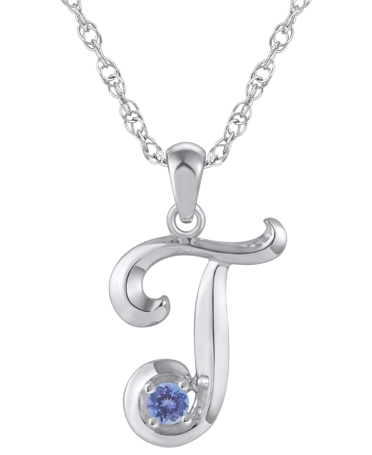 Click here for Macys Ruby (1/6 ct. t.w.) Initial Pendant Necklace... prices