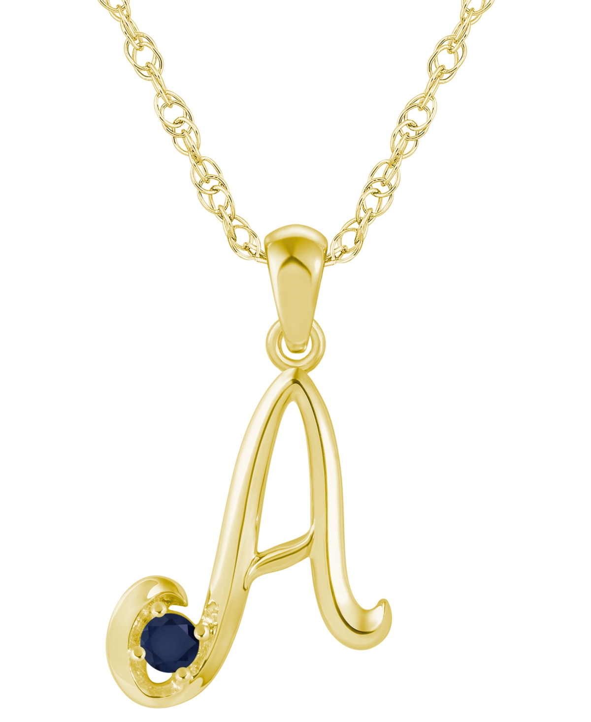 Click here for Macys Ruby (1/6 ct. t.w.) Initial Pendant Necklace... prices