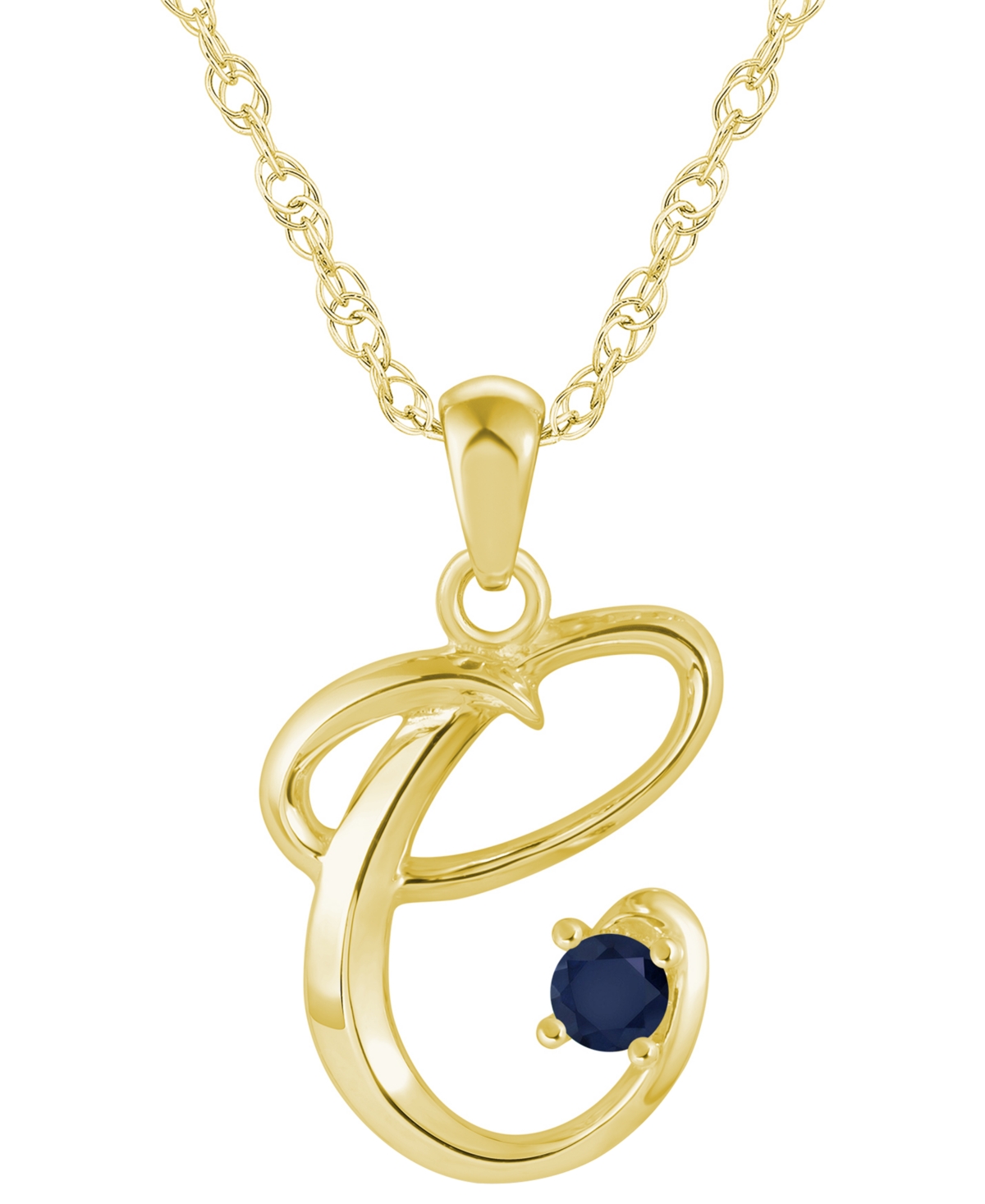 Click here for Macys Ruby (1/6 ct. t.w.) Initial Pendant Necklace... prices