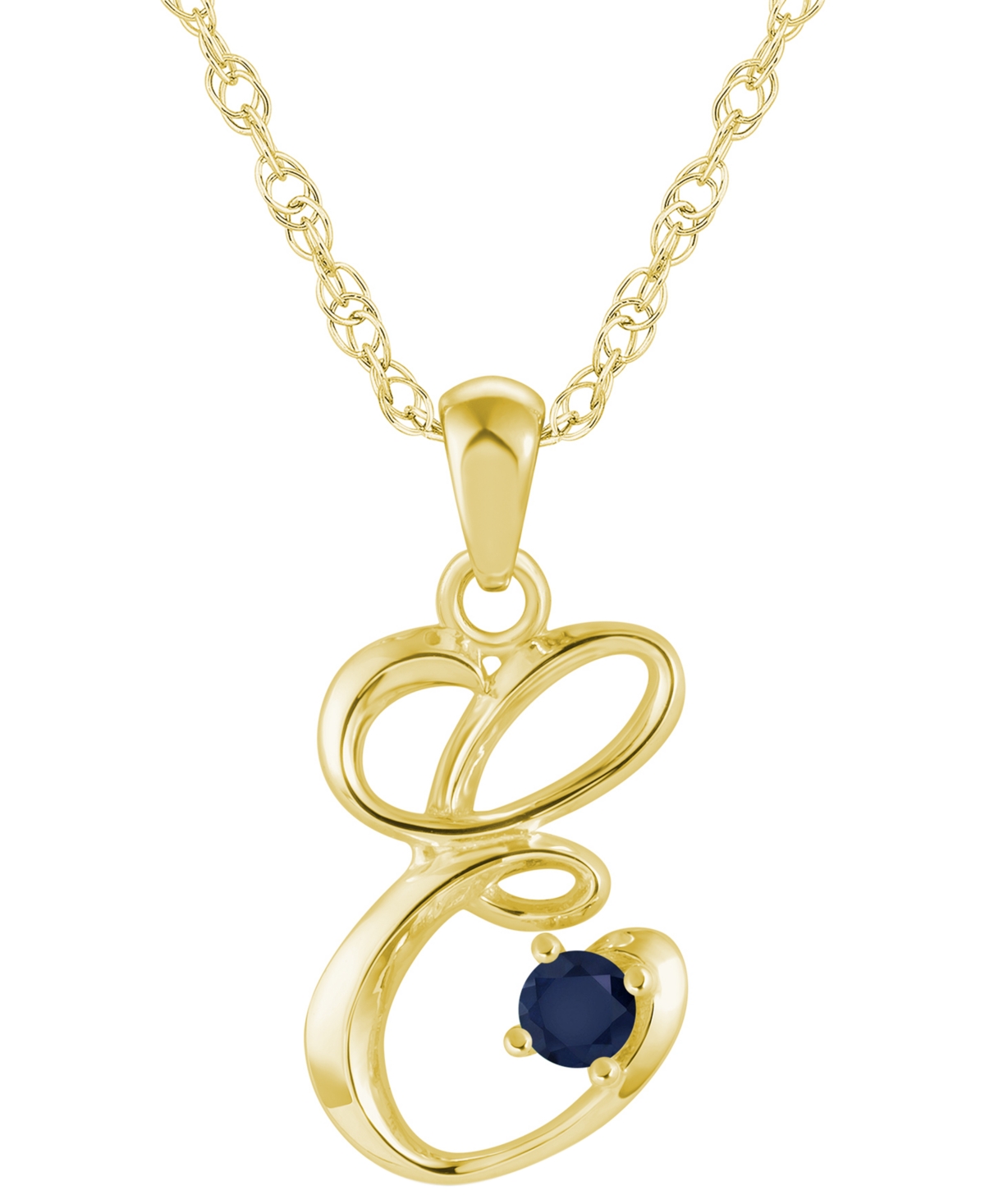 Click here for Macys Ruby (1/6 ct. t.w.) Initial Pendant Necklace... prices