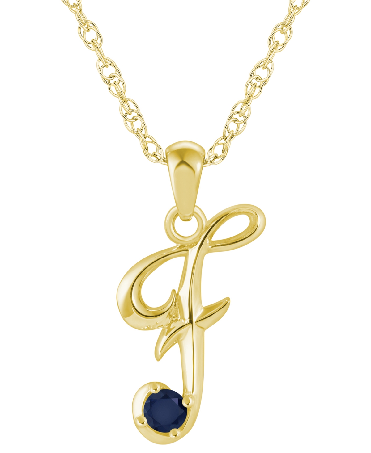 Click here for Macys Ruby (1/6 ct. t.w.) Initial Pendant Necklace... prices