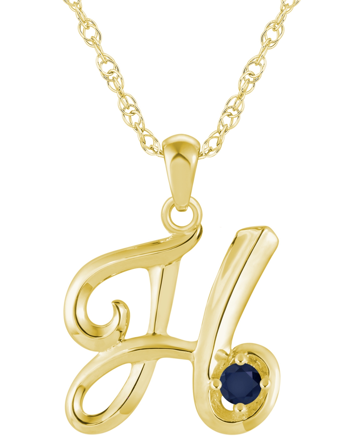 Click here for Macys Ruby (1/6 ct. t.w.) Initial Pendant Necklace... prices