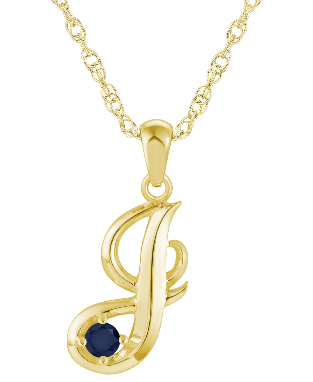 Click here for Macys Ruby (1/6 ct. t.w.) Initial Pendant Necklace... prices