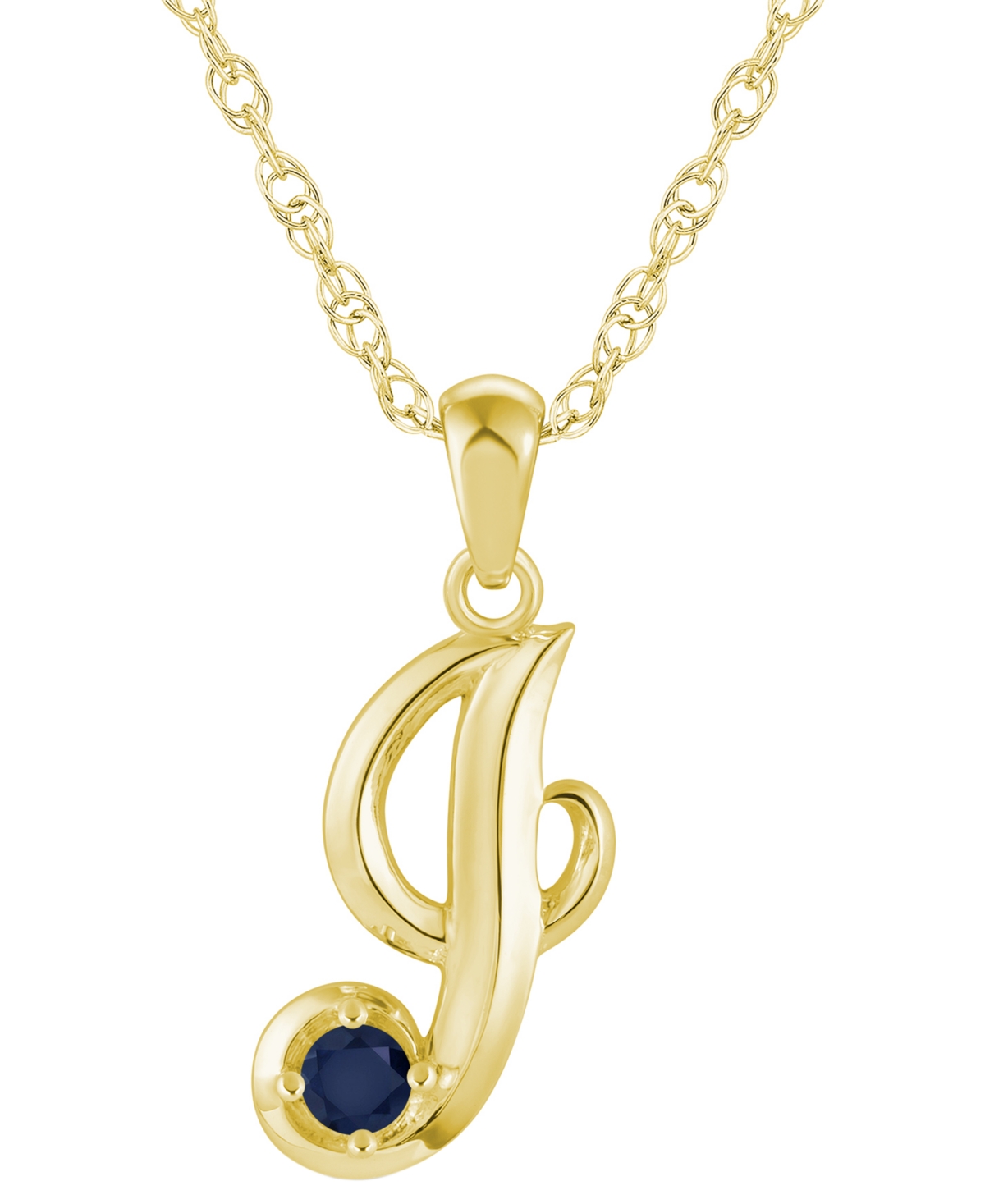 Click here for Macys Ruby (1/6 ct. t.w.) Initial Pendant Necklace... prices