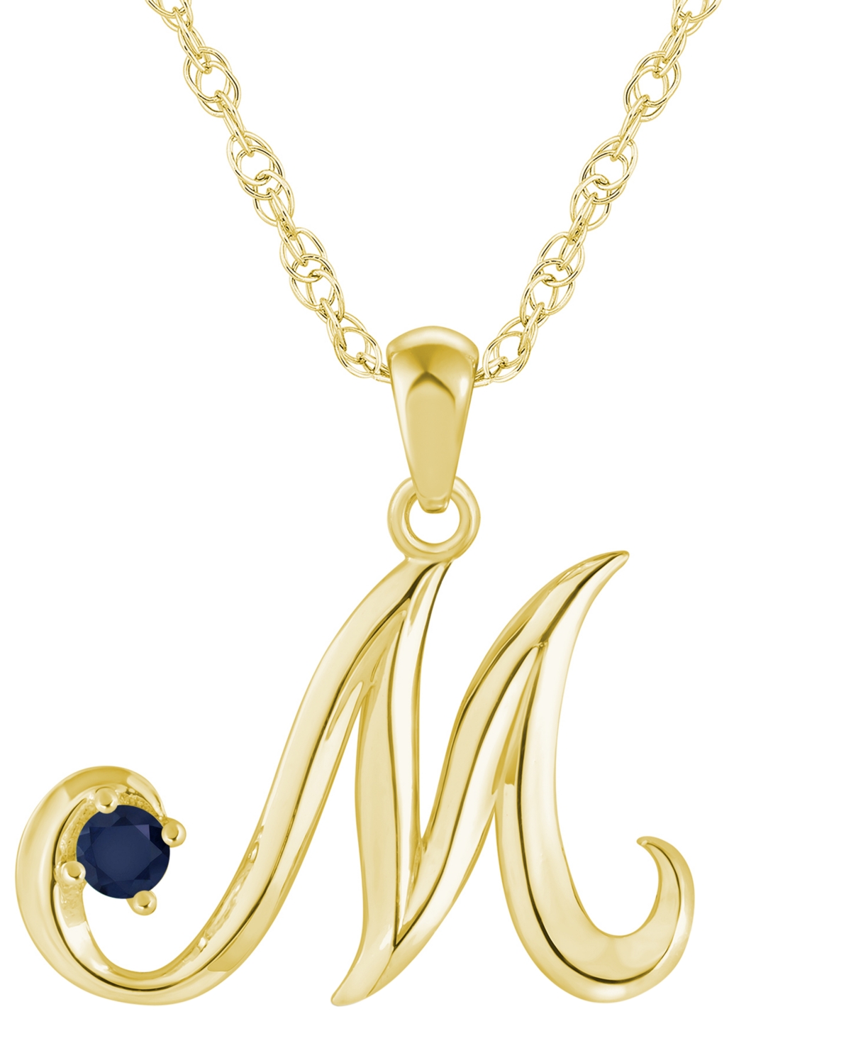 Click here for Macys Ruby (1/6 ct. t.w.) Initial Pendant Necklace... prices