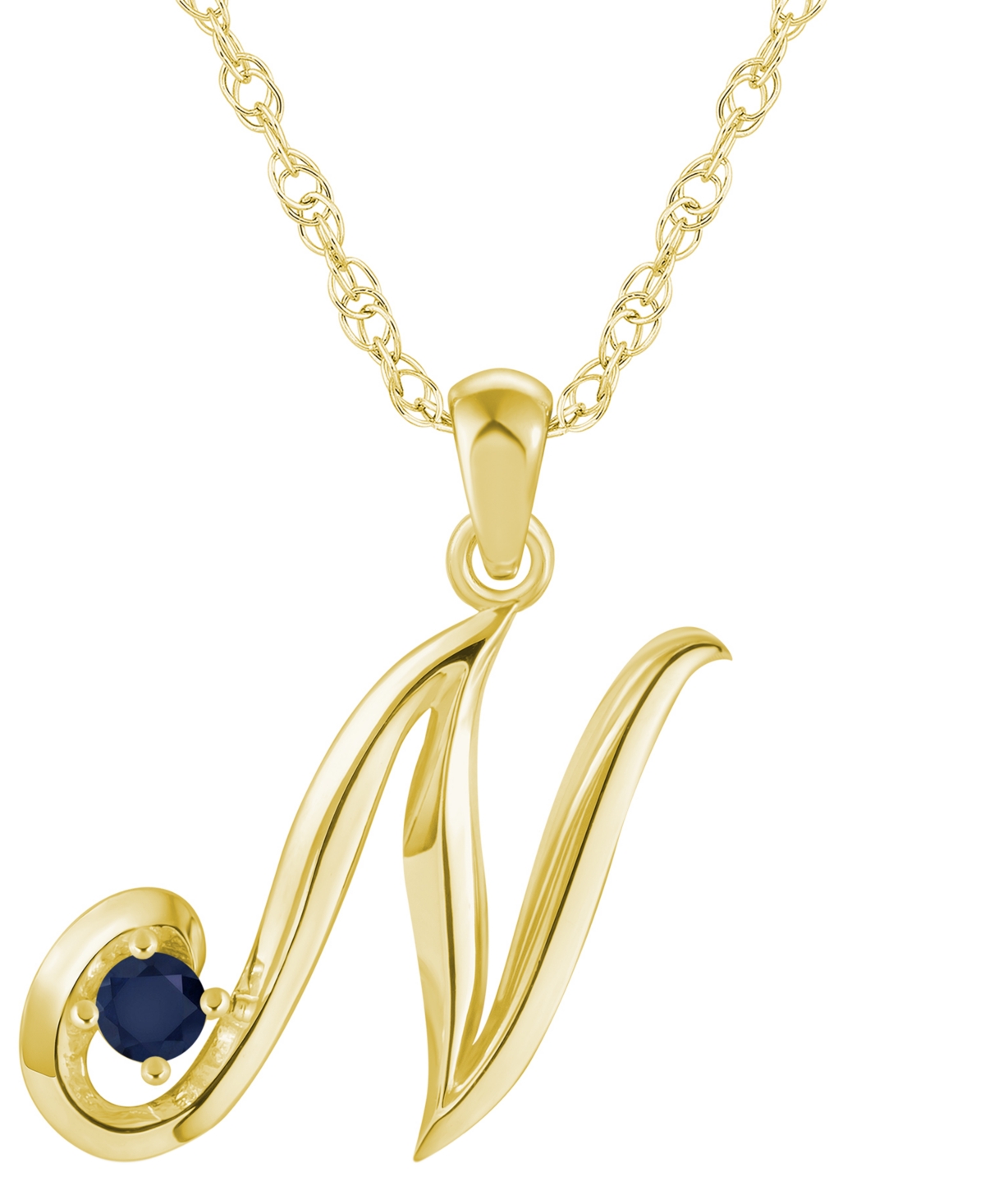 Click here for Macys Ruby (1/6 ct. t.w.) Initial Pendant Necklace... prices