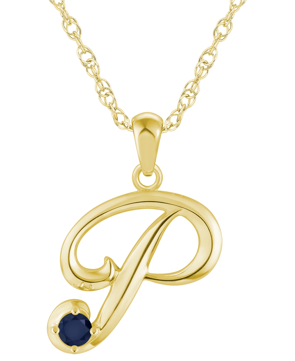 Click here for Macys Ruby (1/6 ct. t.w.) Initial Pendant Necklace... prices