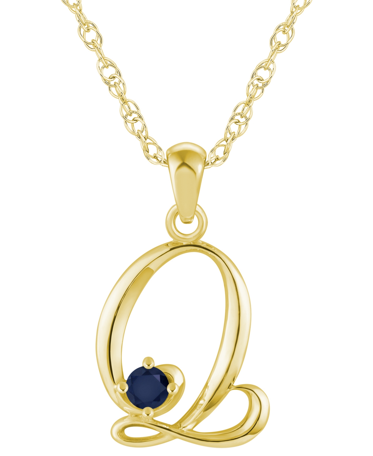 Click here for Macys Ruby (1/6 ct. t.w.) Initial Pendant Necklace... prices