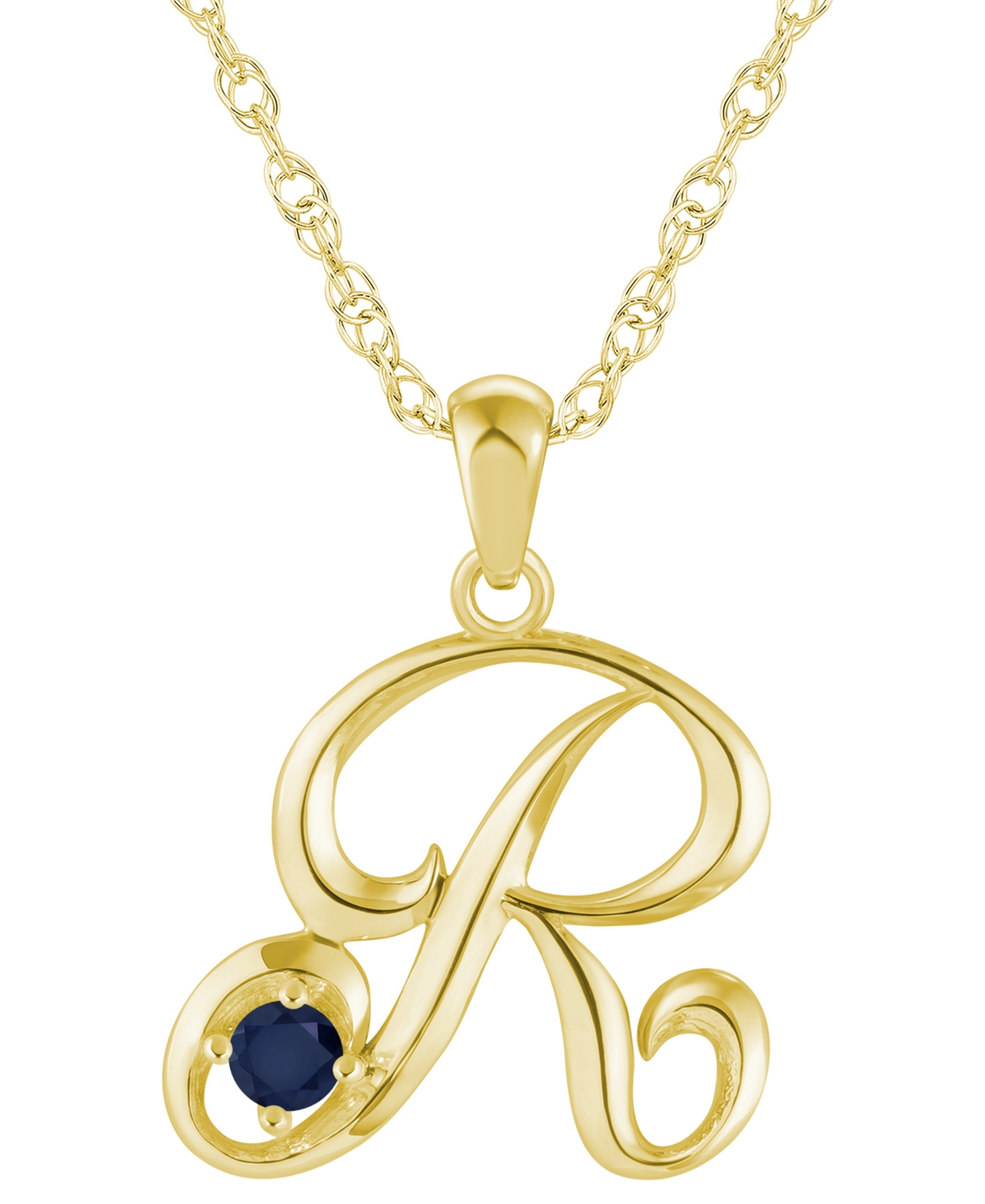 Click here for Macys Ruby (1/6 ct. t.w.) Initial Pendant Necklace... prices