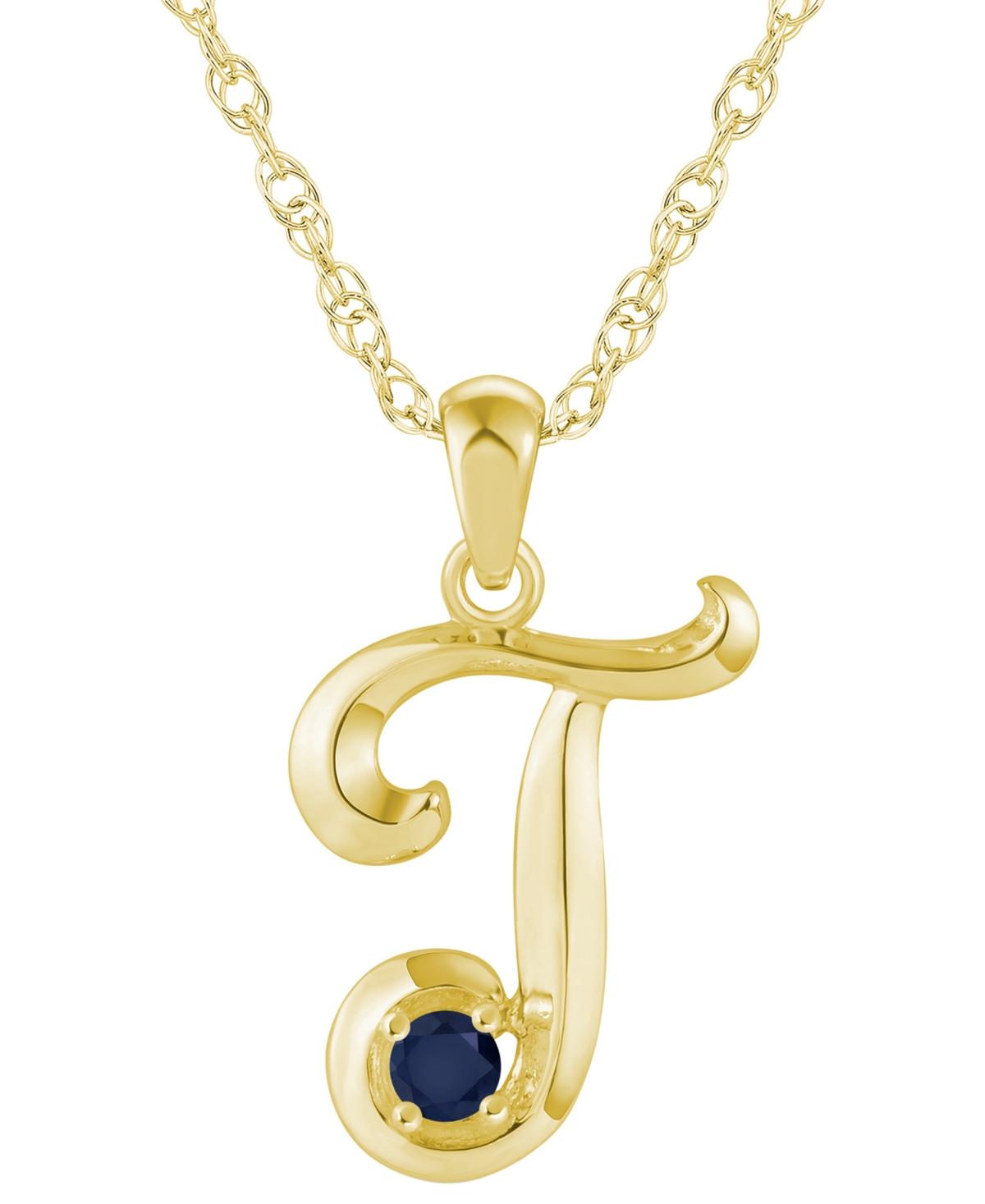 Click here for Macys Ruby (1/6 ct. t.w.) Initial Pendant Necklace... prices