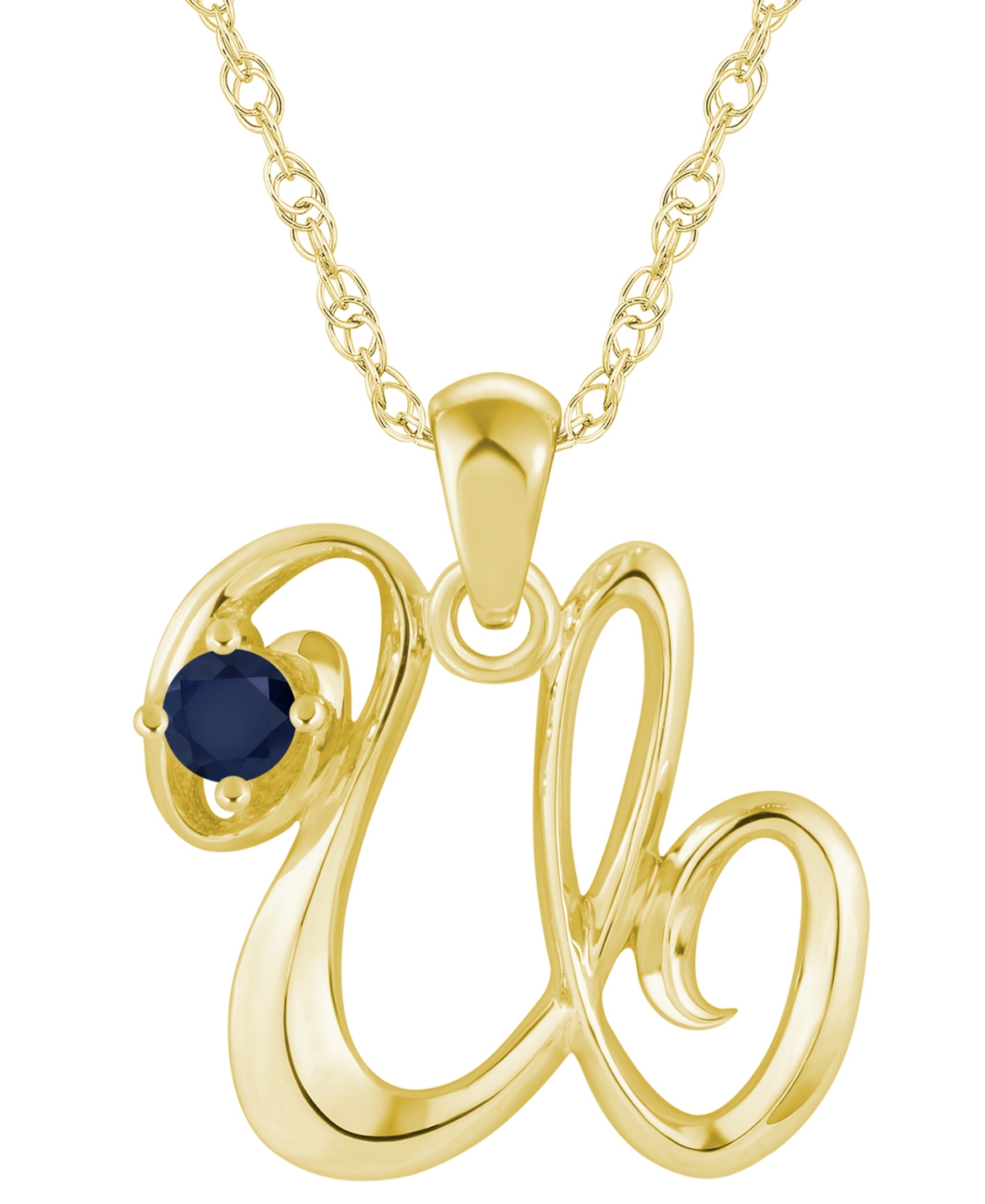 Click here for Macys Ruby (1/6 ct. t.w.) Initial Pendant Necklace... prices