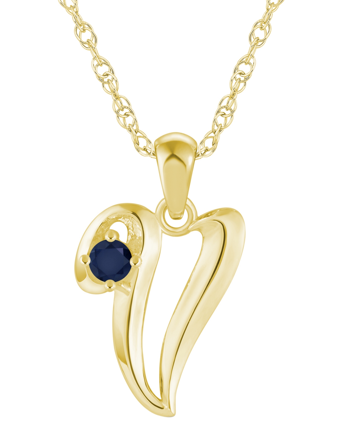 Click here for Macys Ruby (1/6 ct. t.w.) Initial Pendant Necklace... prices