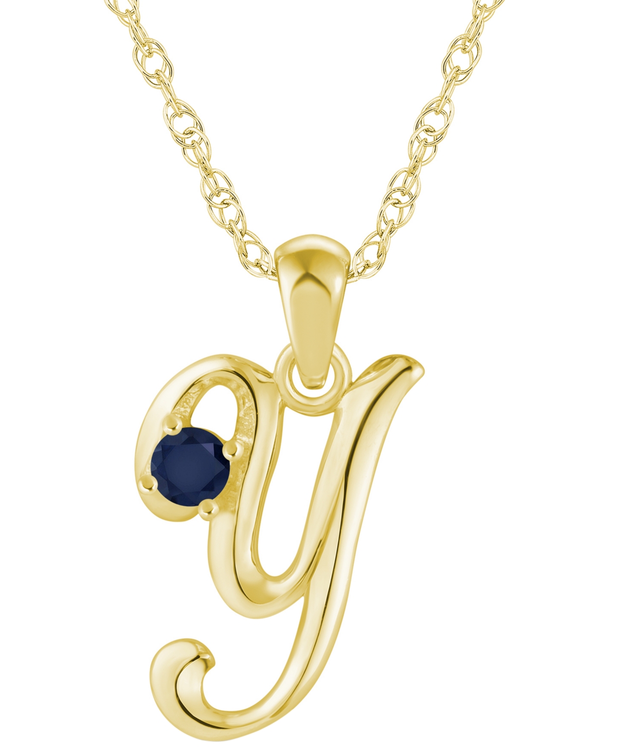 Click here for Macys Ruby (1/6 ct. t.w.) Initial Pendant Necklace... prices