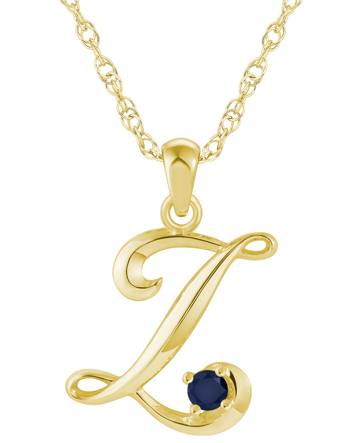Click here for Macys Ruby (1/6 ct. t.w.) Initial Pendant Necklace... prices