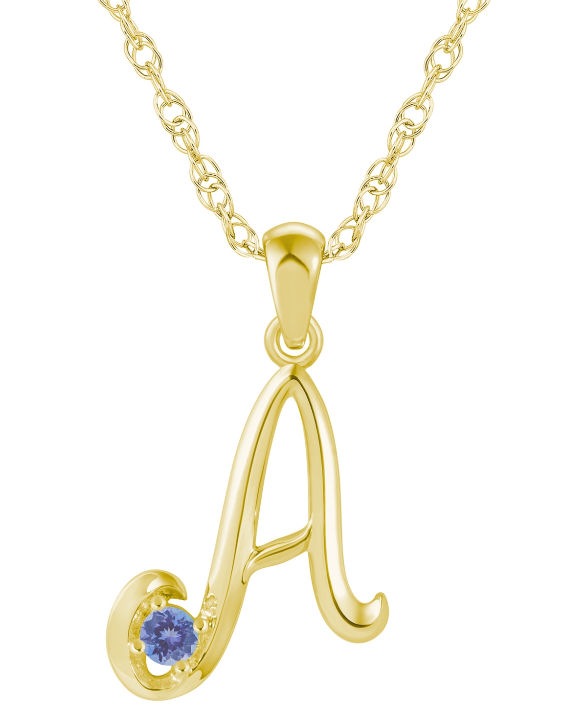 Click here for Macys Ruby (1/6 ct. t.w.) Initial Pendant Necklace... prices