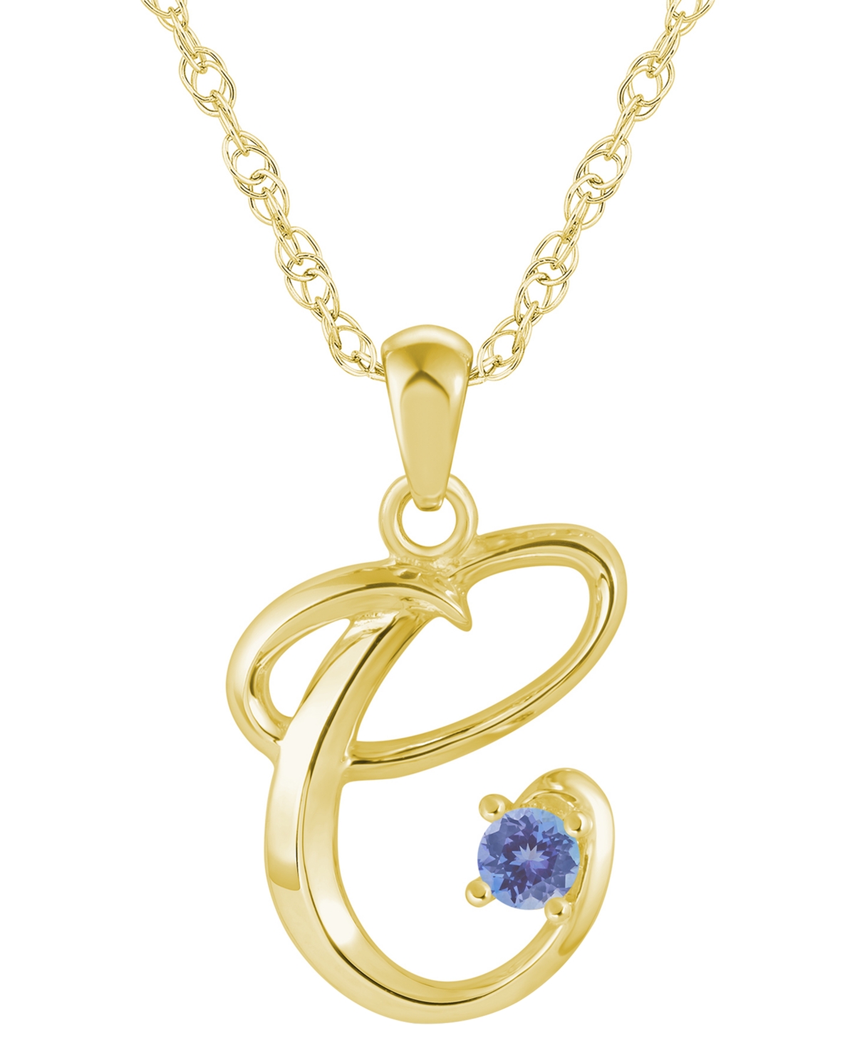 Click here for Macys Ruby (1/6 ct. t.w.) Initial Pendant Necklace... prices