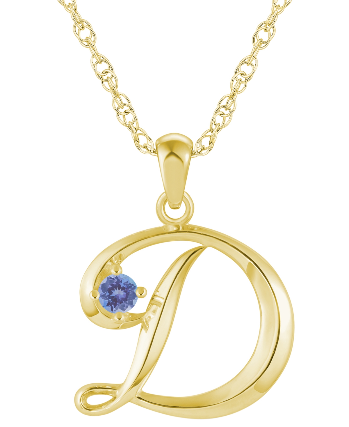 Click here for Macys Ruby (1/6 ct. t.w.) Initial Pendant Necklace... prices