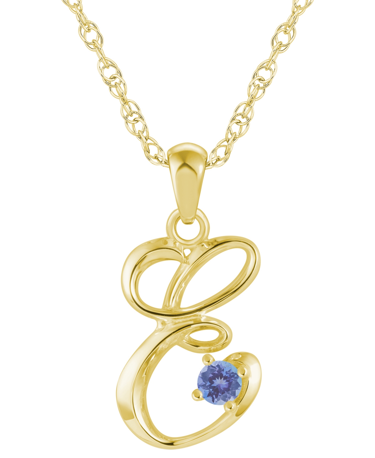 Click here for Macys Ruby (1/6 ct. t.w.) Initial Pendant Necklace... prices