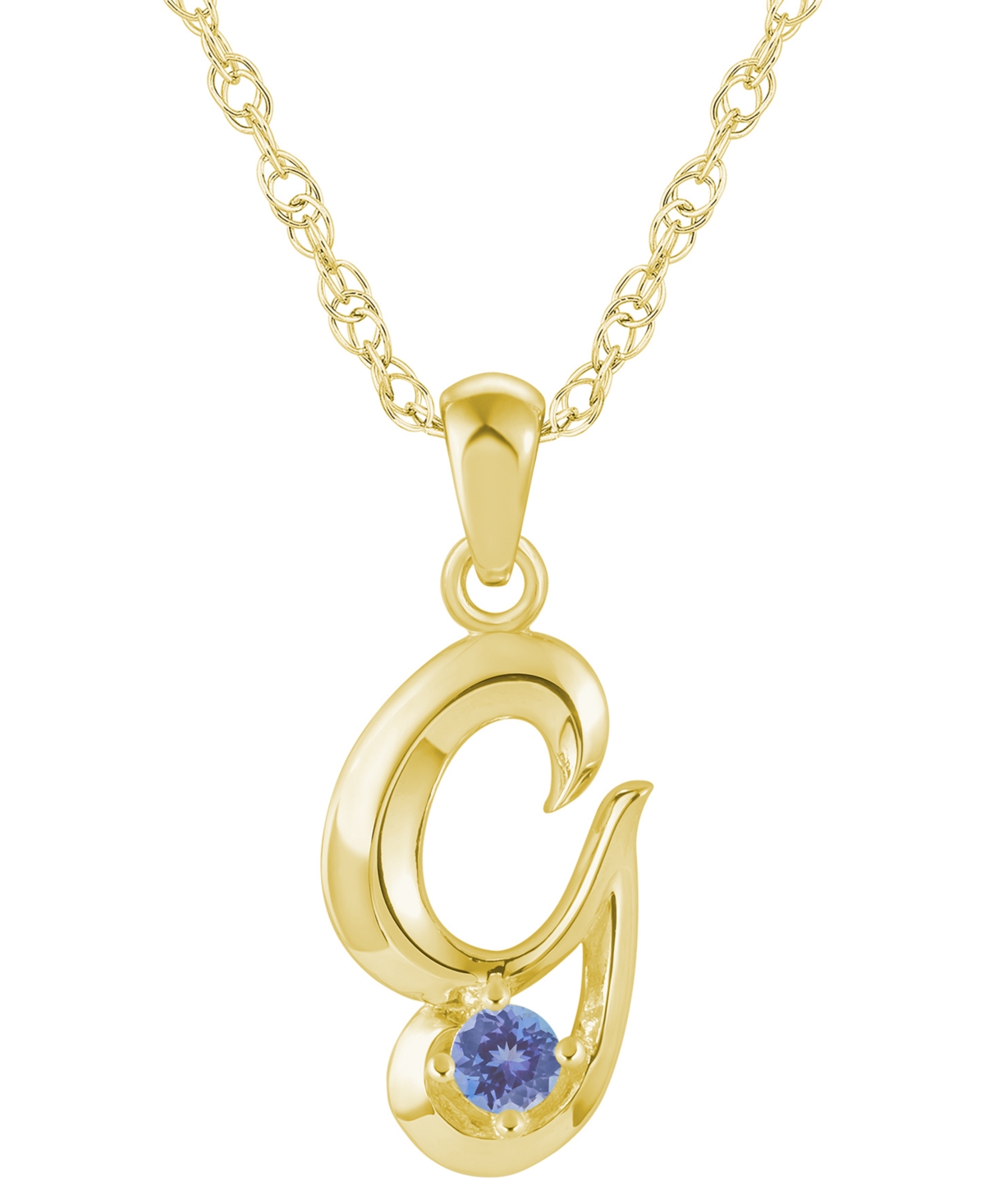 Click here for Macys Ruby (1/6 ct. t.w.) Initial Pendant Necklace... prices