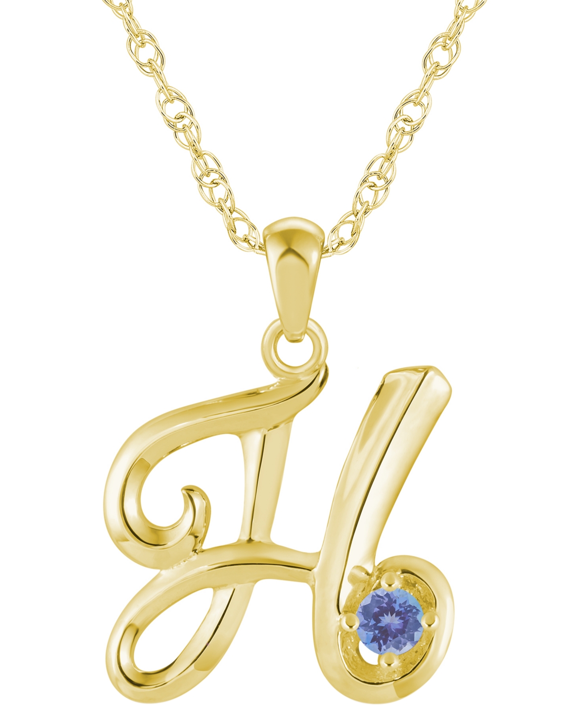 Click here for Macys Ruby (1/6 ct. t.w.) Initial Pendant Necklace... prices