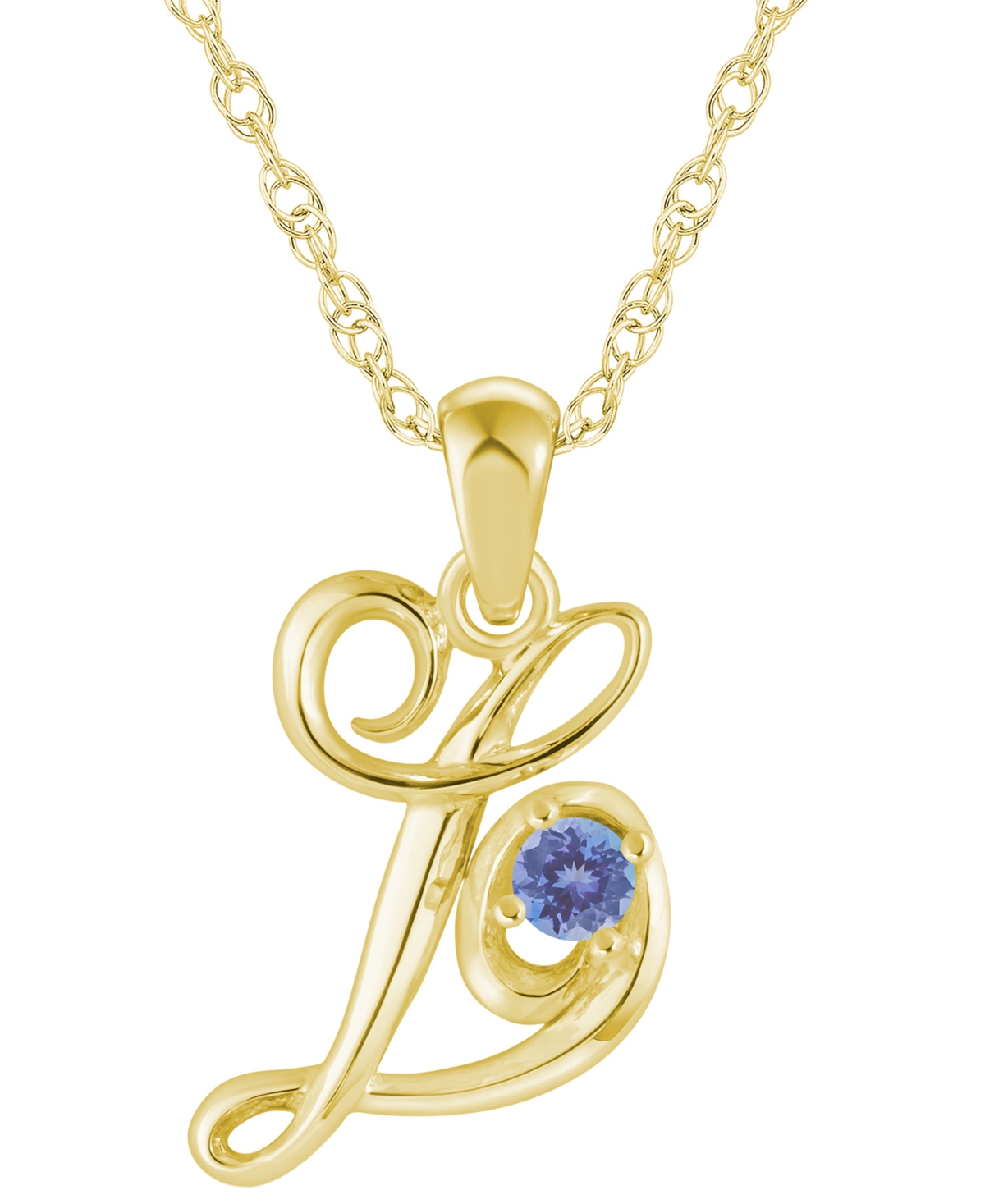 Click here for Macys Ruby (1/6 ct. t.w.) Initial Pendant Necklace... prices