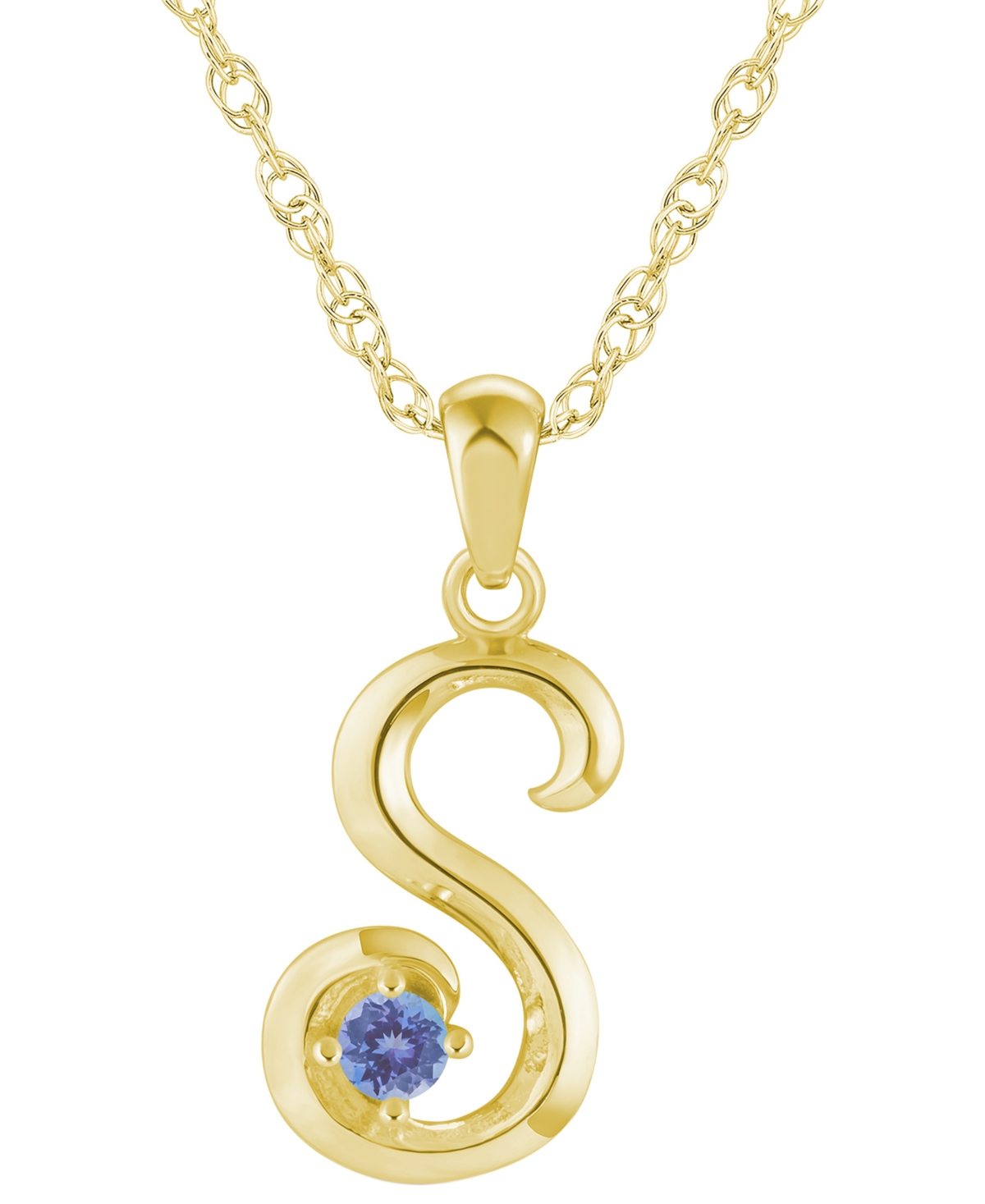 Click here for Macys Ruby (1/6 ct. t.w.) Initial Pendant Necklace... prices