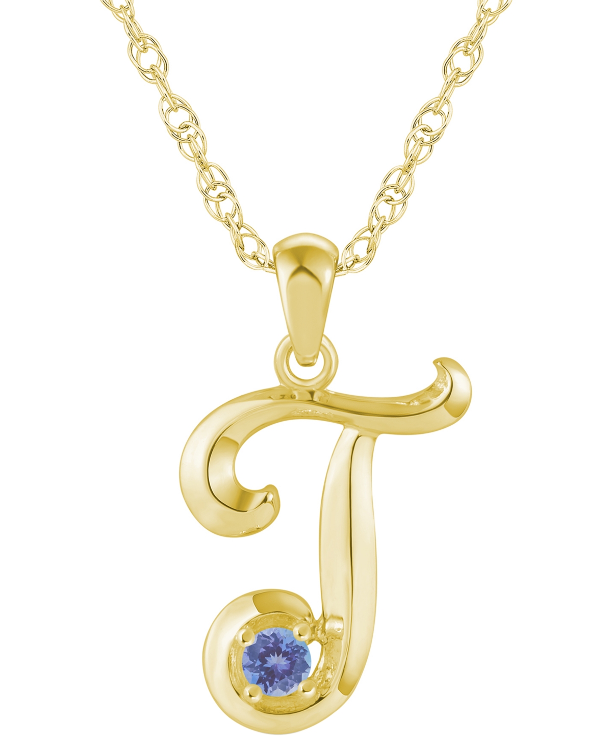 Click here for Macys Ruby (1/6 ct. t.w.) Initial Pendant Necklace... prices