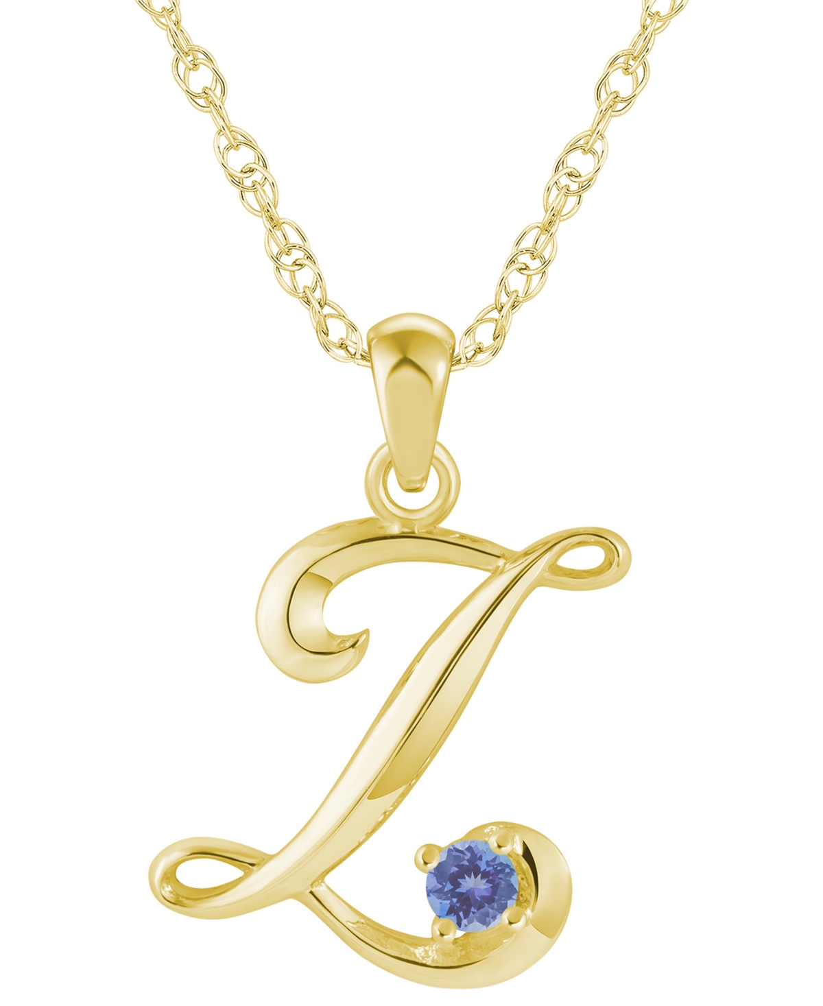Click here for Macys Ruby (1/6 ct. t.w.) Initial Pendant Necklace... prices