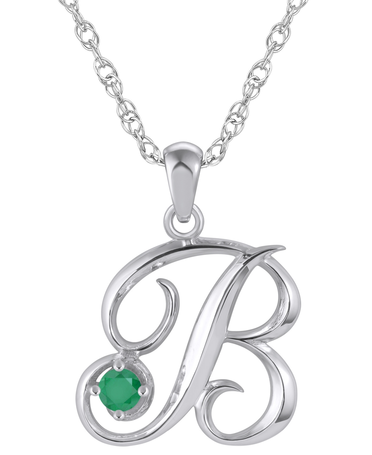 Click here for Macys Ruby (1/6 ct. t.w.) Initial Pendant Necklace... prices