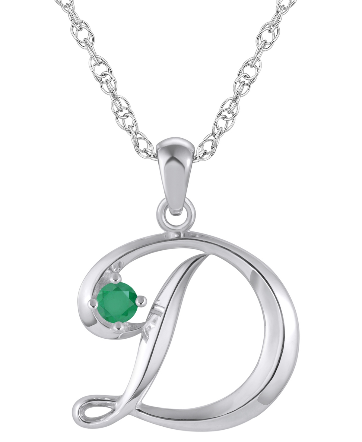 Click here for Macys Ruby (1/6 ct. t.w.) Initial Pendant Necklace... prices