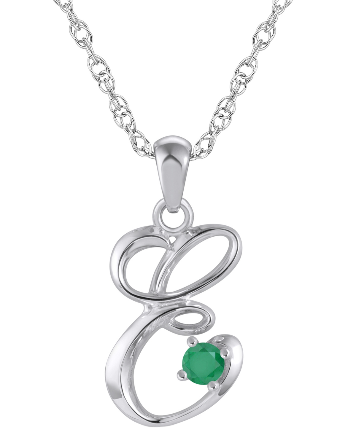 Click here for Macys Ruby (1/6 ct. t.w.) Initial Pendant Necklace... prices