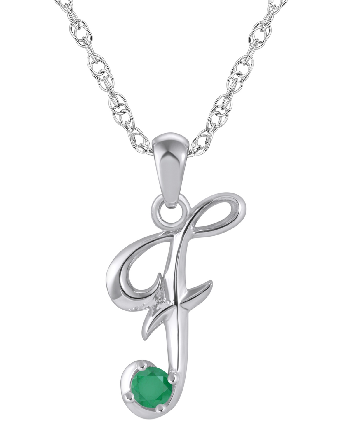 Click here for Macys Ruby (1/6 ct. t.w.) Initial Pendant Necklace... prices