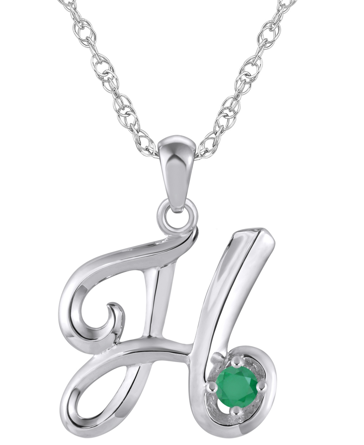 Click here for Macys Ruby (1/6 ct. t.w.) Initial Pendant Necklace... prices