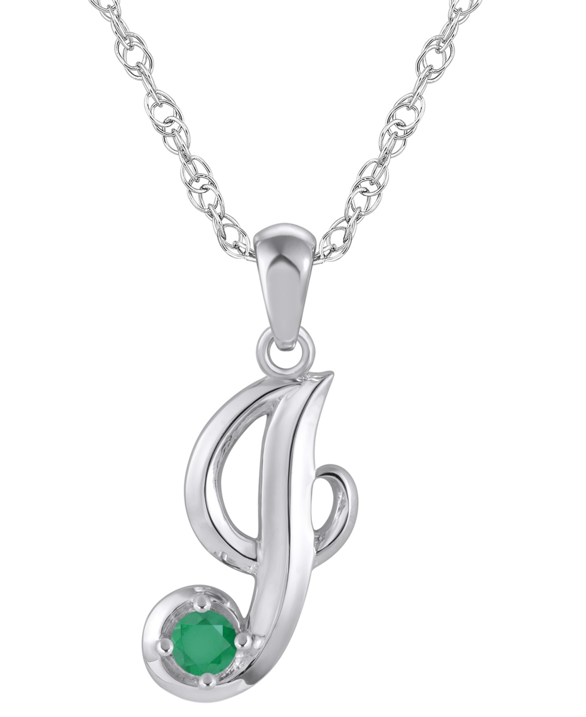 Click here for Macys Ruby (1/6 ct. t.w.) Initial Pendant Necklace... prices