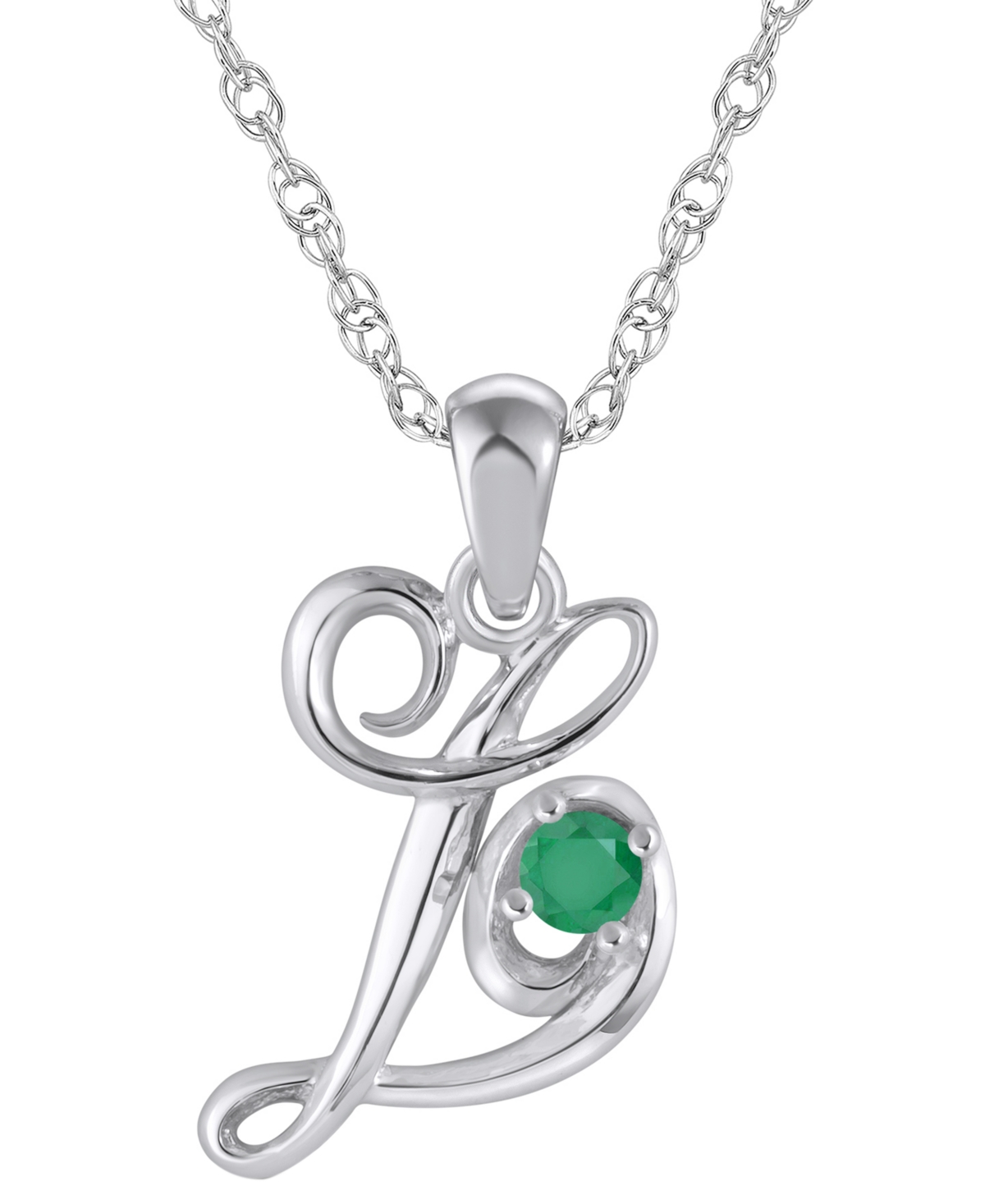 Click here for Macys Ruby (1/6 ct. t.w.) Initial Pendant Necklace... prices