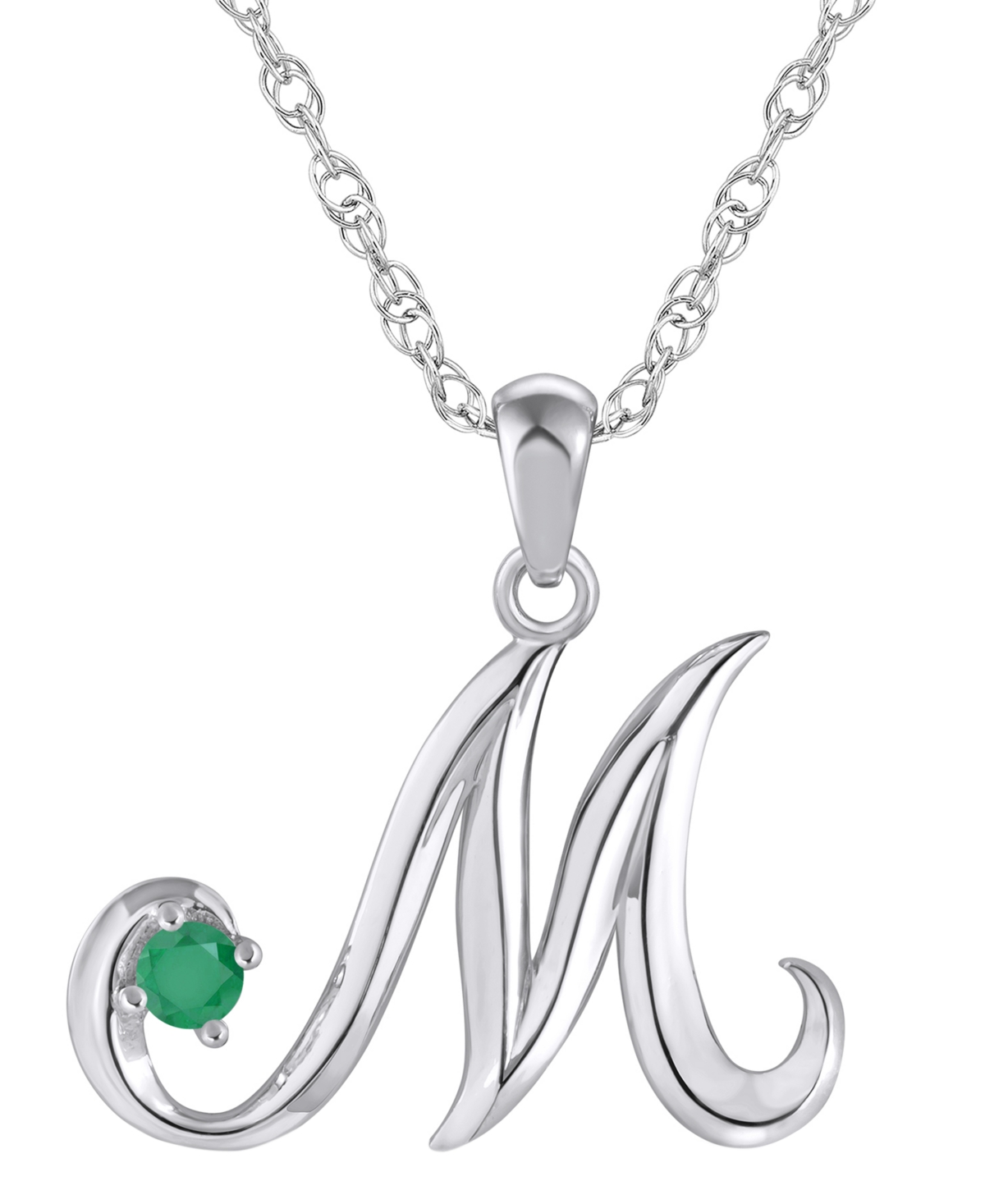 Click here for Macys Ruby (1/6 ct. t.w.) Initial Pendant Necklace... prices