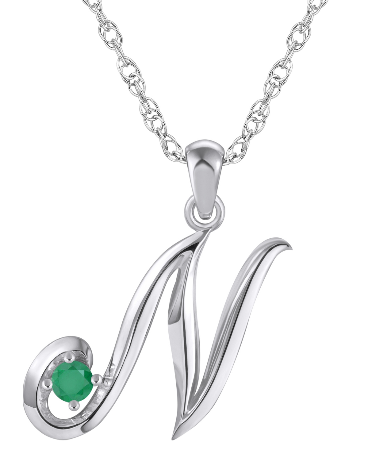 Click here for Macys Ruby (1/6 ct. t.w.) Initial Pendant Necklace... prices