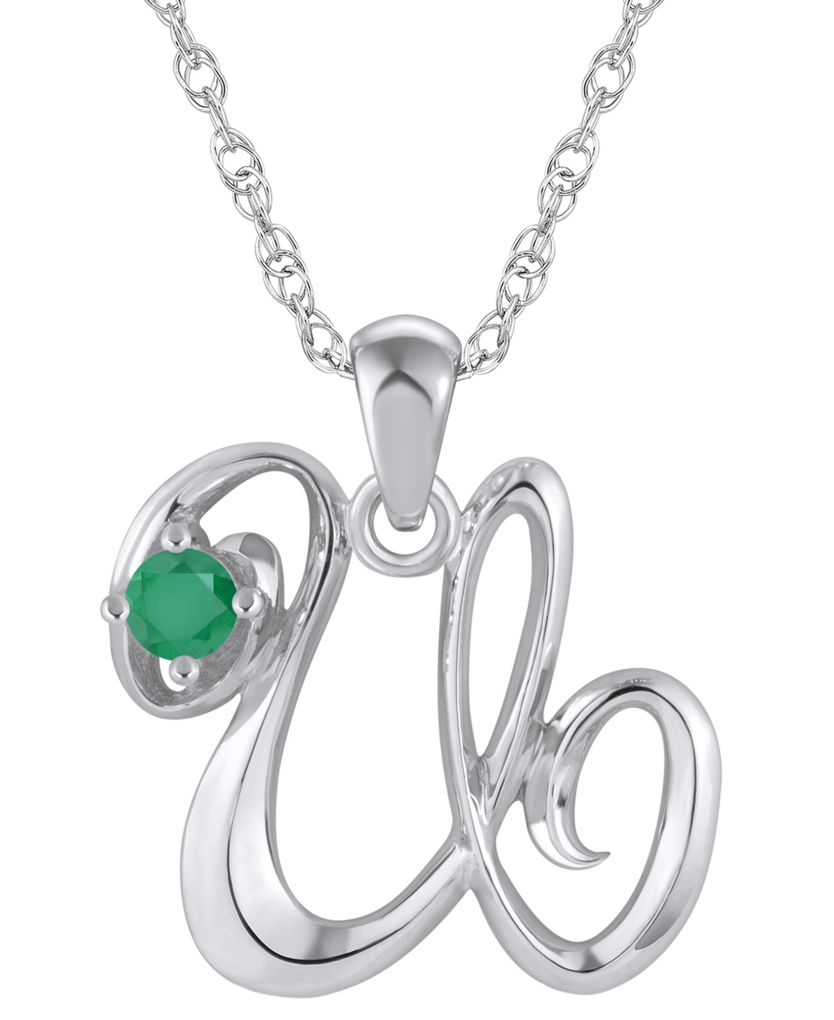Click here for Macys Ruby (1/6 ct. t.w.) Initial Pendant Necklace... prices
