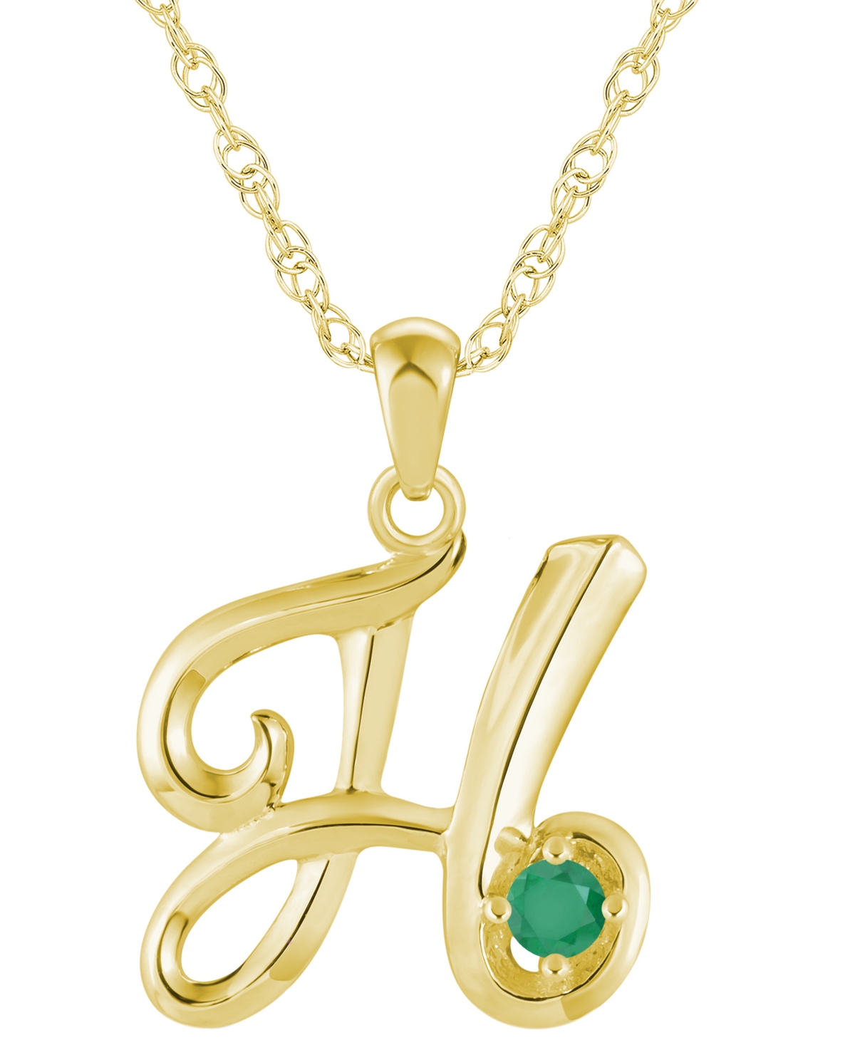Click here for Macys Ruby (1/6 ct. t.w.) Initial Pendant Necklace... prices
