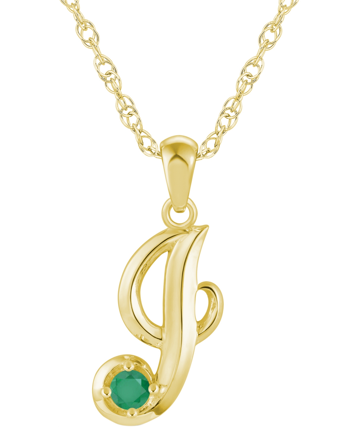 Click here for Macys Ruby (1/6 ct. t.w.) Initial Pendant Necklace... prices