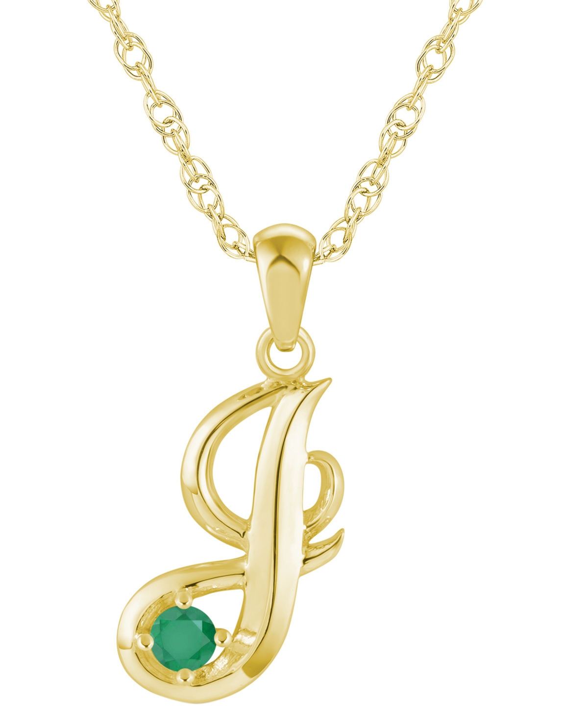 Click here for Macys Ruby (1/6 ct. t.w.) Initial Pendant Necklace... prices