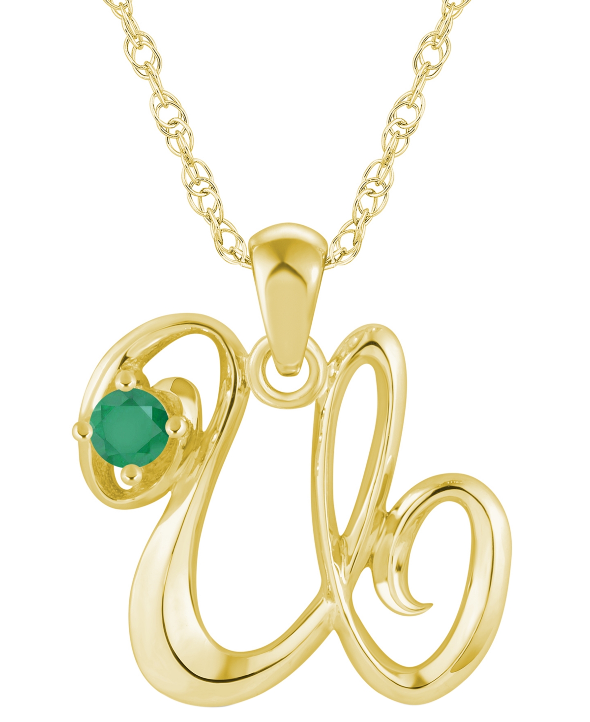 Click here for Macys Ruby (1/6 ct. t.w.) Initial Pendant Necklace... prices