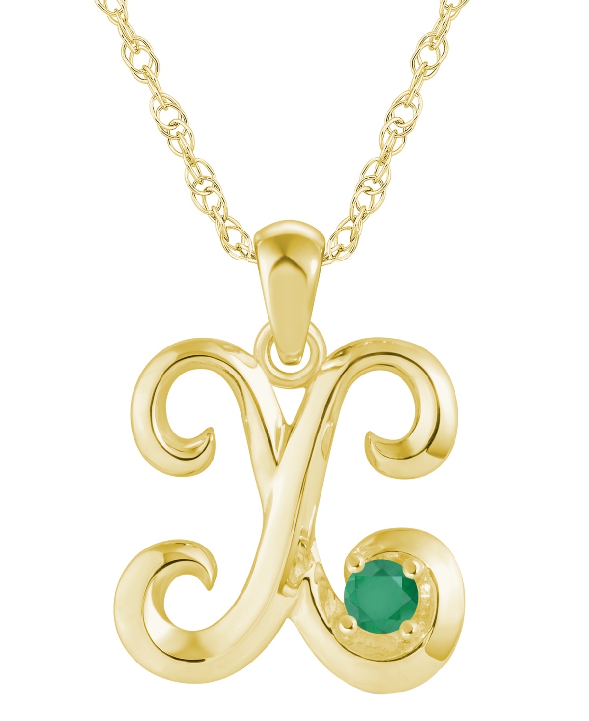 Click here for Macys Ruby (1/6 ct. t.w.) Initial Pendant Necklace... prices