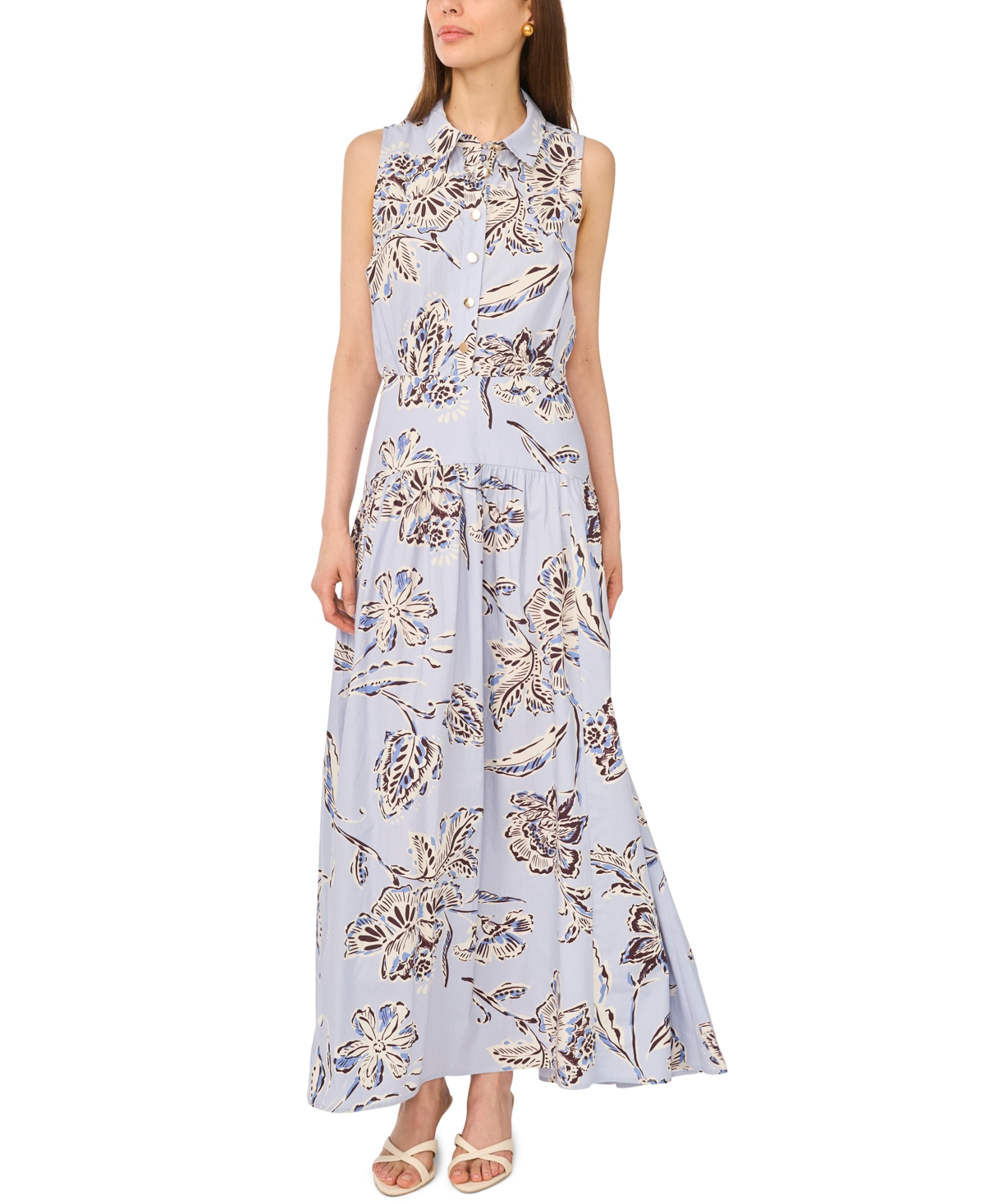 Click here for Msk Womens Sleeveless Drop Waist Maxi Dress with B... prices