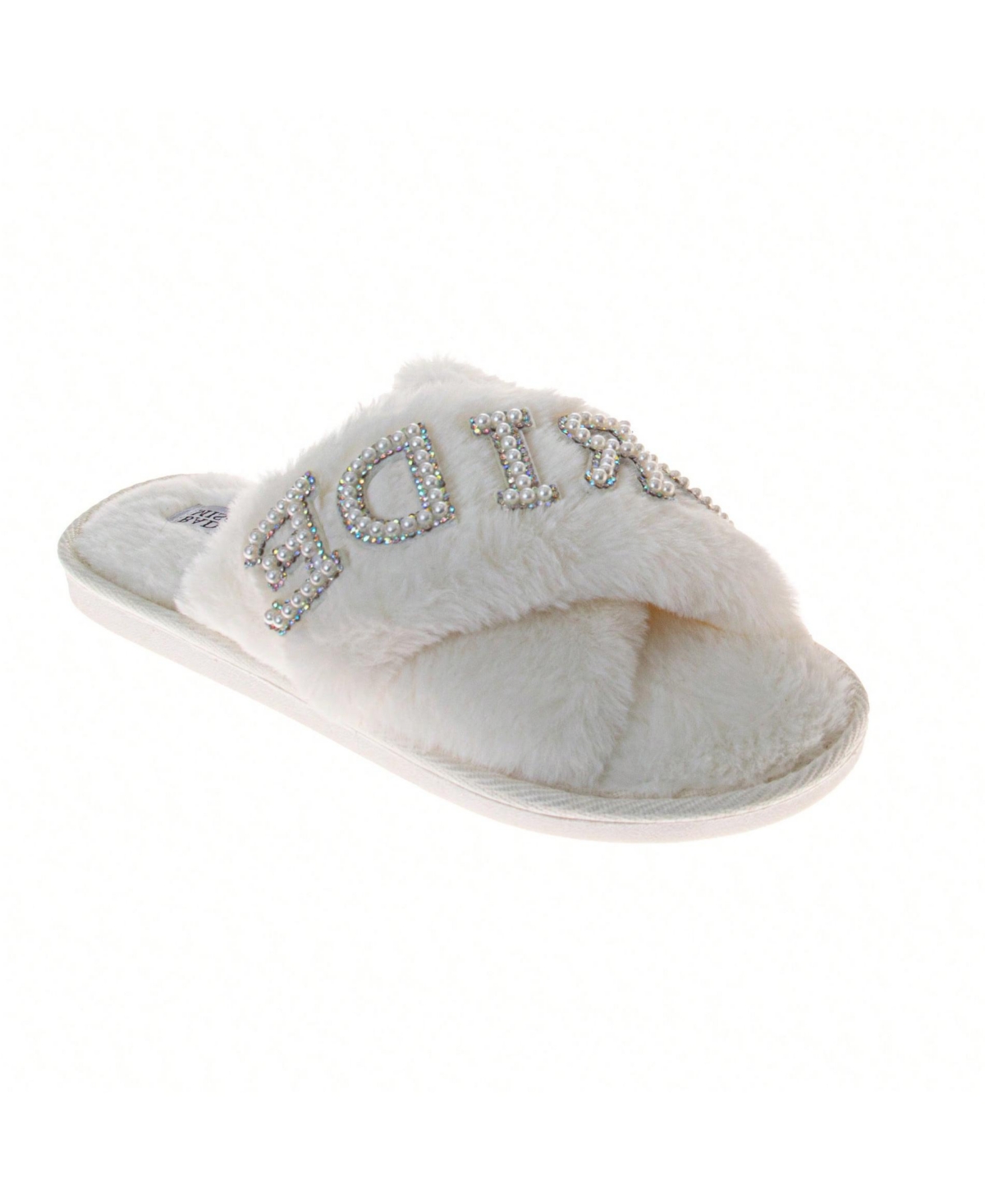 Click here for Badgley Mischka Womens Faux Fur Slide Slippers - W... prices