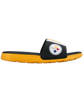 Nike Men's Pittsburgh Steelers Benassi Solarsoft Slides - Macy's