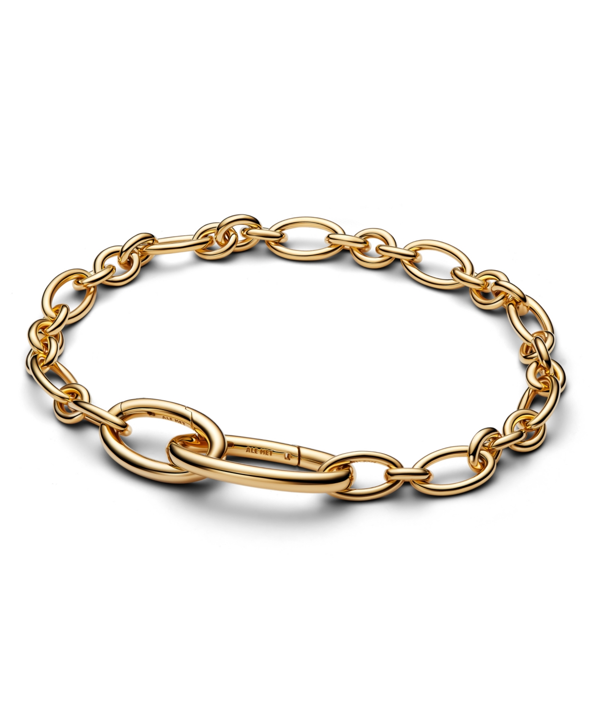 Click here for Pandora Openable Oval Link Chain Bracelet - Gold P... prices